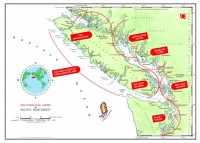 Inside passage charts for BC Sailing - Dreamspeaker